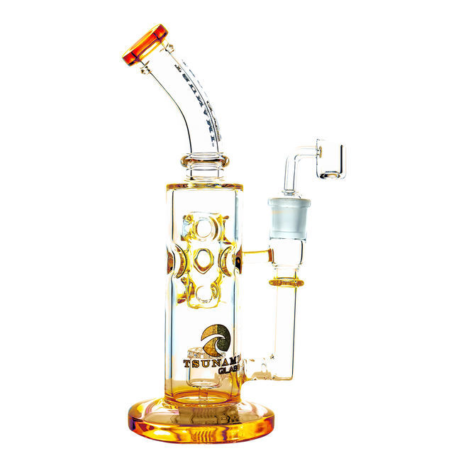 Shower Head Swiss Dab Rig 11'' | Tsunami Glass - Zamnesia USA